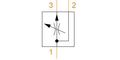 Pressure Compensated Flow Control Valve Symbol
